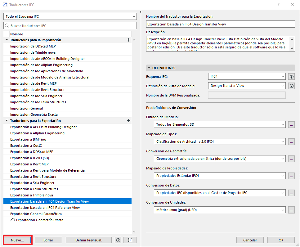 ¿Cómo exportar un modelo arquitectónico IFC desde Archicad usando el filtrado del modelo para la ...